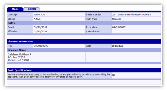 Get A GMRS License - AZGMRS